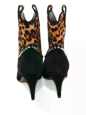 Marc Jacobs Leopard-print Studded Ankle Boots