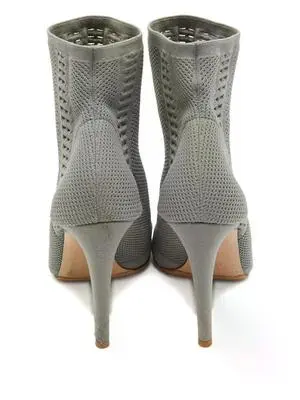 GIANVITO ROSSI Knit Peep-toe Stiletto Boots