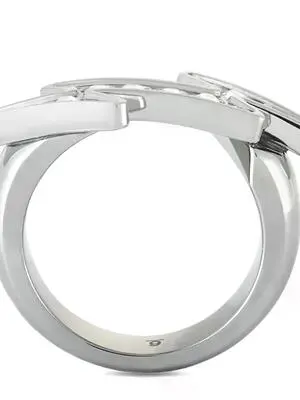 SWATCH Sterling Crystal Embellished Lightning Bolt Ring