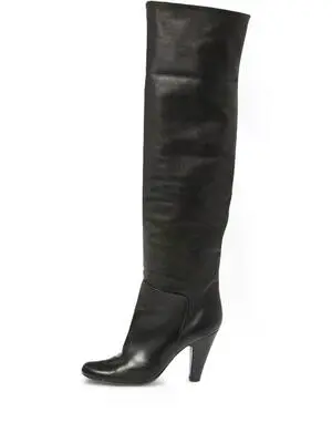 GIUSEPPE ZANOTTI Leather Over-the-knee Boots - Black
