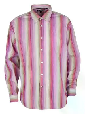 Tommy Hilfiger Striped-pattern Cotton Shirt - Pink