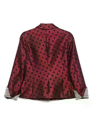 Gianfranco Ferre 1990s Polka Dot Embroidered Blazer