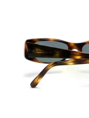 FERRAGAMO Tortoiseshell-effect Rectangular Sunglasses