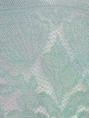 Missoni Lurex Floral Knit V-neck Top