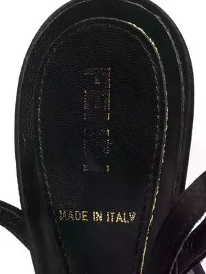 Fendi Pleated Buckled Sandals