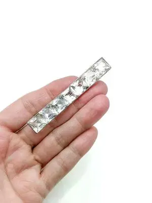 JENNIFER GIBSON JEWELLERY 1920s Crystal Brooch