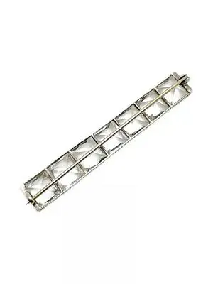 JENNIFER GIBSON JEWELLERY 1920s Crystal Brooch