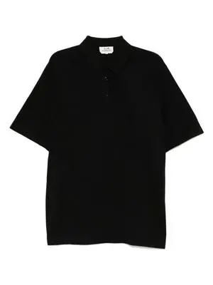 Hermès Cotton Polo Top - Black