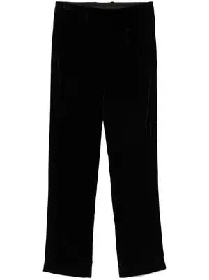 Gucci 1990s Velvet Trousers - Black
