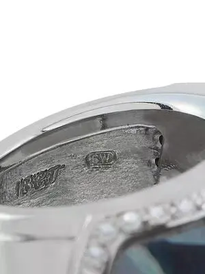 Stephen Webster 18k White Gold Hematite And Diamond Ring - Silver