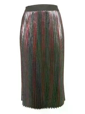 Zadig&Voltaire Metallic Pleated Midi Skirt
