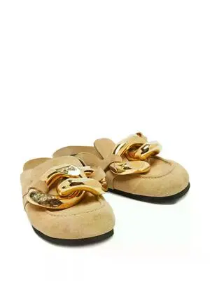 JW Anderson 2024 Chain Link Suede Sandals