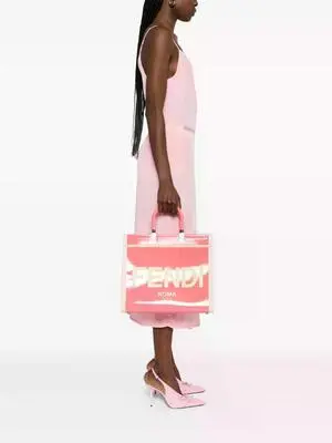 Fendi Medium Sunshine Tote Bag - Neutrals