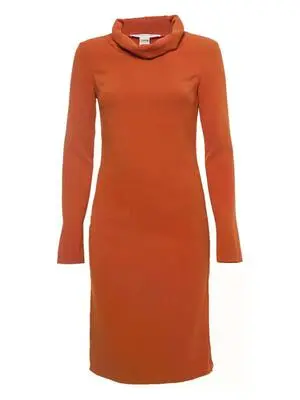 Diane Von Furstenberg Vintage Turtleneck Mini Dress - Brown