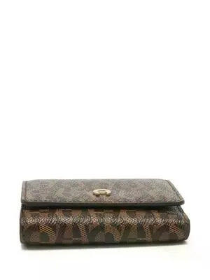 AIGNER Monogram-print Wallet - Brown