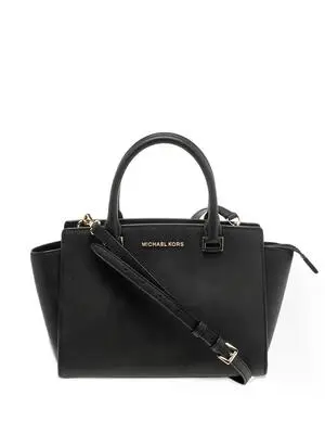 Michael Kors Selma Leather Tote Bag - Black