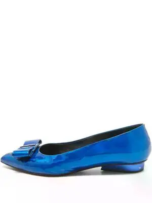 FERRAGAMO Viva Bow Ballet Flats - Blue