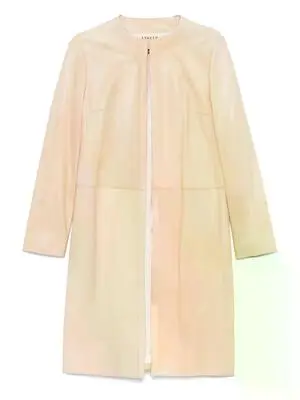 A.N.G.E.L.O. VINTAGE CULT 2000s Leather Coat - Neutrals