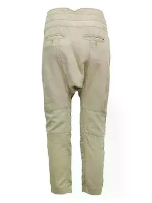 Zadig&Voltaire Wrap Design Cotton Trousers With Knee Patches