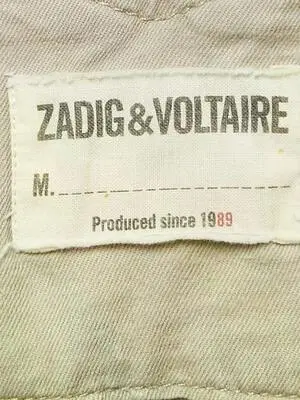 Zadig&Voltaire Wrap Design Cotton Trousers With Knee Patches