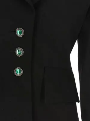 Saint Laurent 1980s Wool Blazer With Embellished Buttons