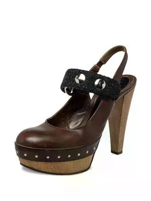 Marni 125mm Platform Slingback Pumps
