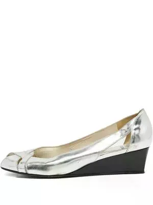 STUART WEITZMAN Peep-toe Wedge Pumps