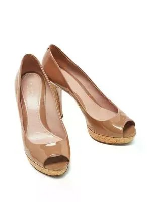 Gucci Patent Peep-toe Pumps