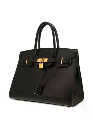 Hermès 2022 Birkin 30 Leather Handbag - Black