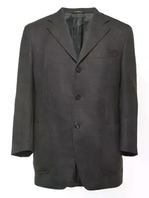LANVIN Wool Three Button Blazer - Grey