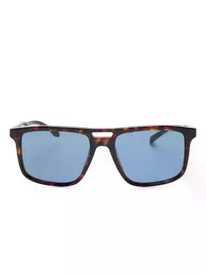 Prada Tortoiseshell Rectangle Frame Sunglasses - Brown