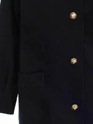 FERRAGAMO 1970s Navy Wool Coat