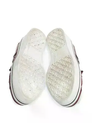 Stella McCartney Patent Leather Platform Sneakers With Glitter Star Motifs