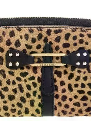 JIMMY CHOO Leopard-print Zip Wallet