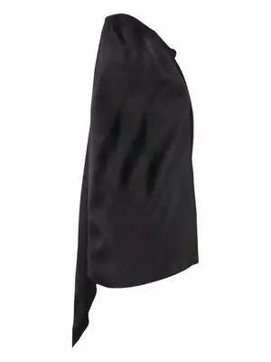 Hermès Draped Hem Silk Blouse