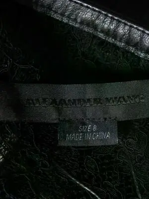 ALEXANDER WANG Leather-trim Lace T-shirt