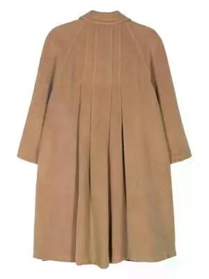 Valentino Garavani Circa 1980 Brushed Alpaca Wool-blend Midi Coat - Brown