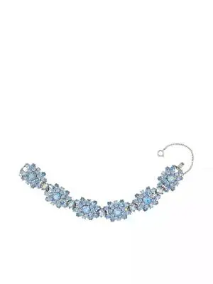 SUSAN CAPLAN 1950s Crystal-embellished Bracelet - Silver