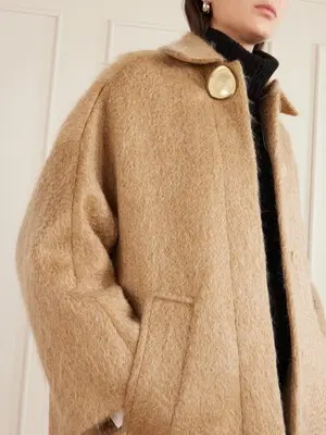 JOSEPH Alger Brushed Wool And Mohair-blend Coat