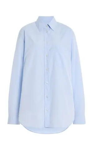 THE ROW Gavina Poplin Shirt - Blue