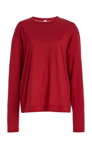 TOTEME Lyocell-cotton Top - Red