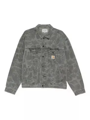 Carhartt Work In Progress Helston Camouflage Buttoned Jacket