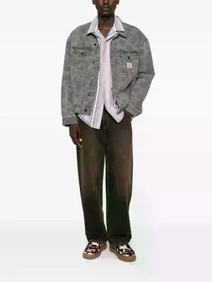 Carhartt Work In Progress Helston Camouflage Buttoned Jacket