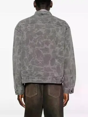 Carhartt Work In Progress Helston Camouflage Buttoned Jacket