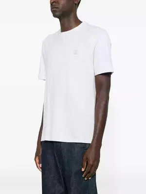 Brunello Cucinelli Crew-neck Logo T-shirt - Grey