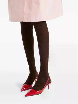Prada Patent Leather Slingback Pumps