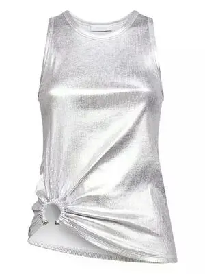 Rabanne Metallic Asymmetric Hem Top