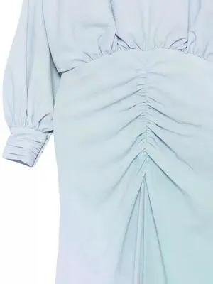 Amsale Long Puff Sleeve Maxi Dress