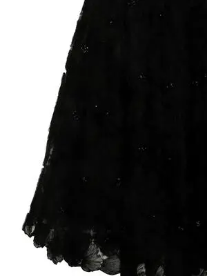 Biyan Midi-length Gathered Skirt With Bead Embellishment