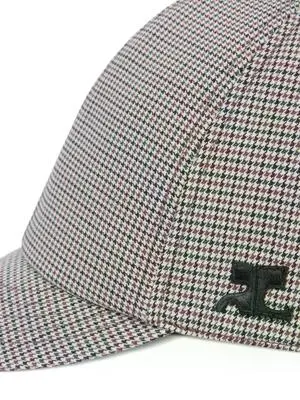 COURREGES Houndstooth Logo Cap